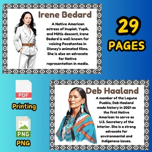Famous Native Americans Posters Printable | National Native American ...