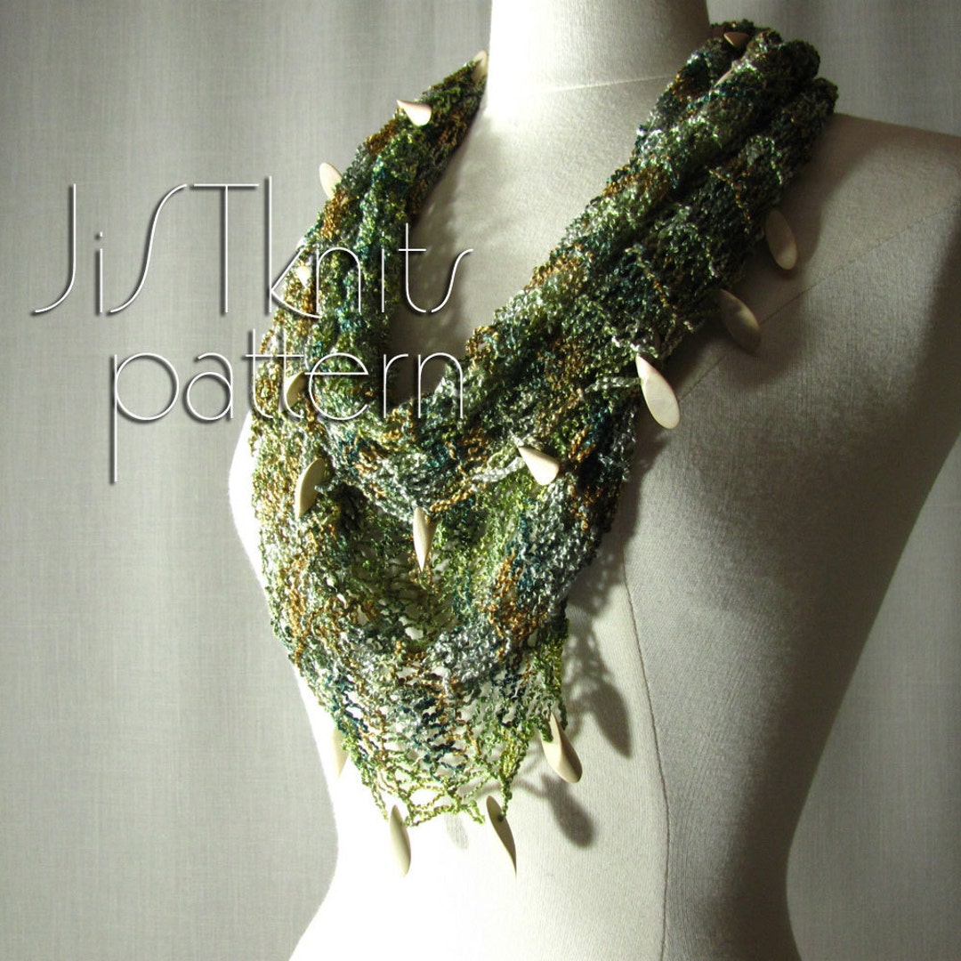 Hand Knit Mobius Cowl Pattern: Beaded Scarf (PDF Pattern) - Etsy