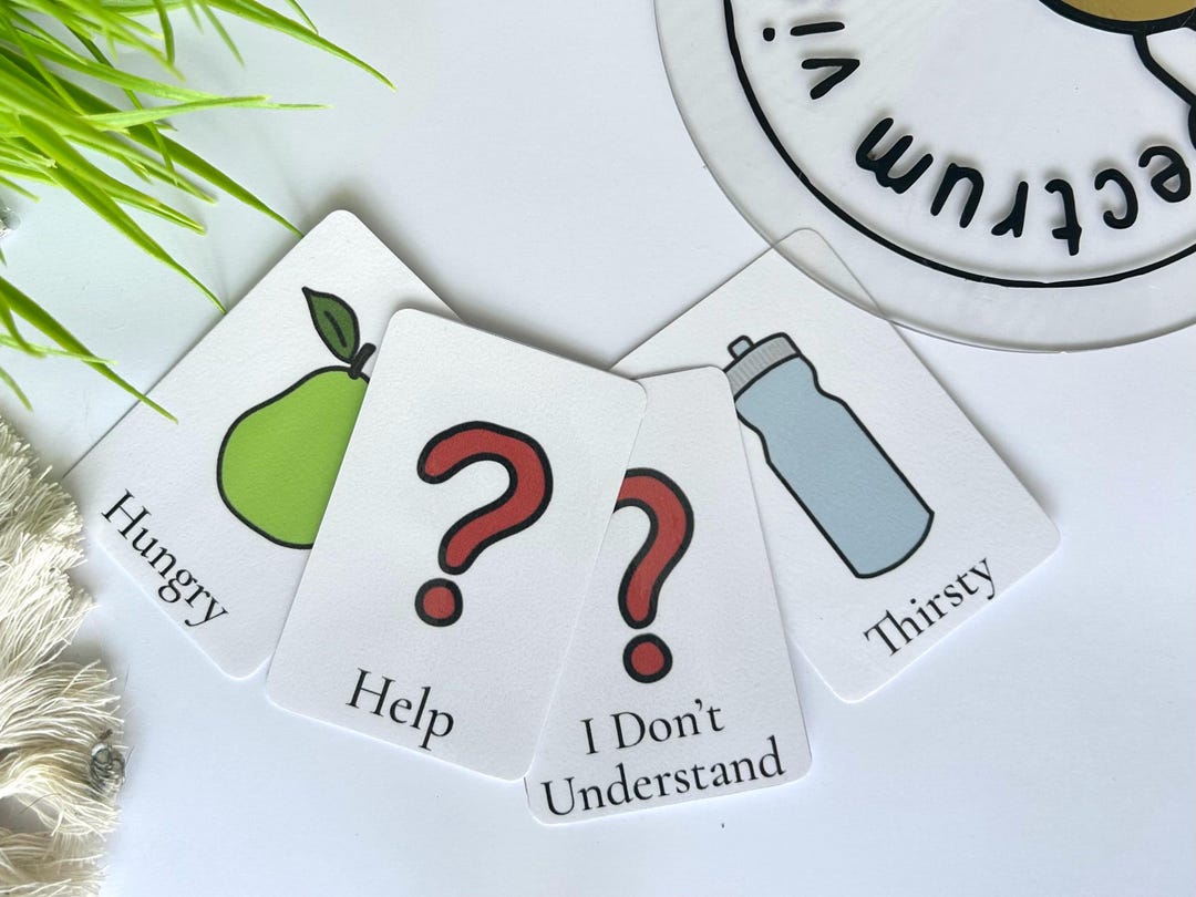 8pk of Self Care Visual Aids for Autism, ADHD, Non Verbal Communication ...