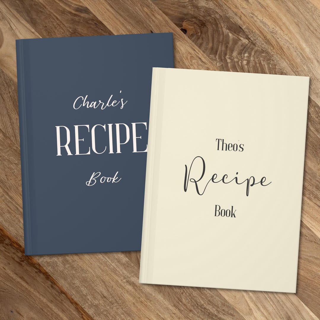 Personalized Recipe Book- Custom Cookbook- Personalized Name Our ...