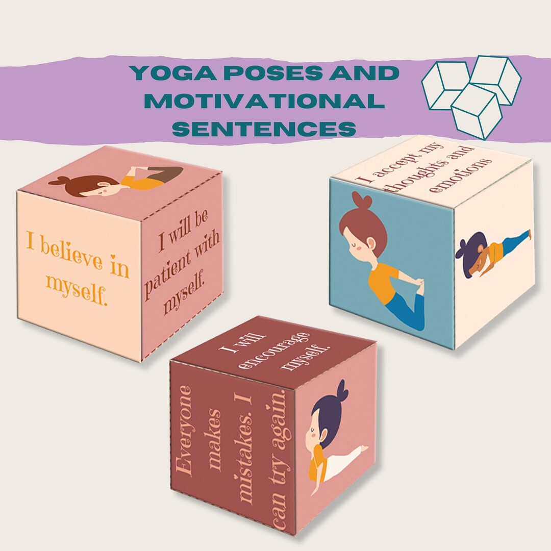 Fun Mind & Body Activity With Yoga Poses and Motivational Cards! - Etsy
