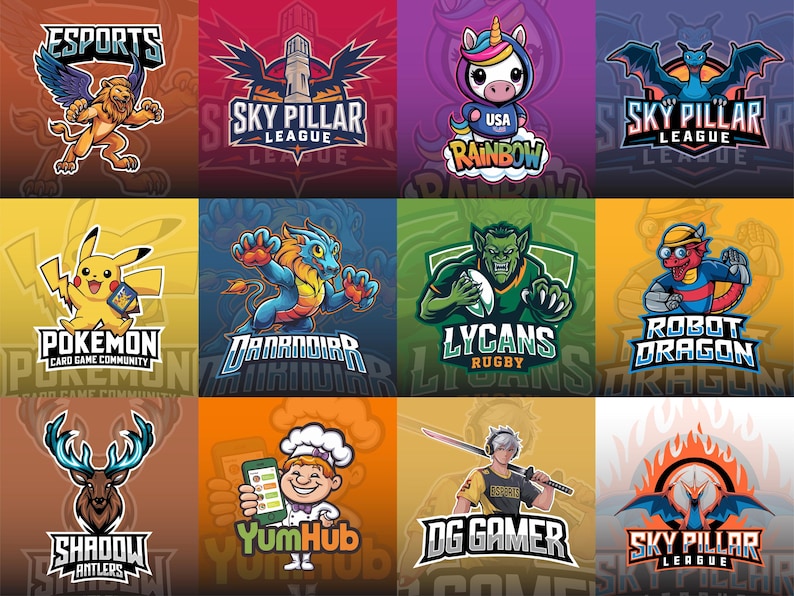 Custom Mascot Logo Design, Modern Company Logo Creator, Custom Logo ...