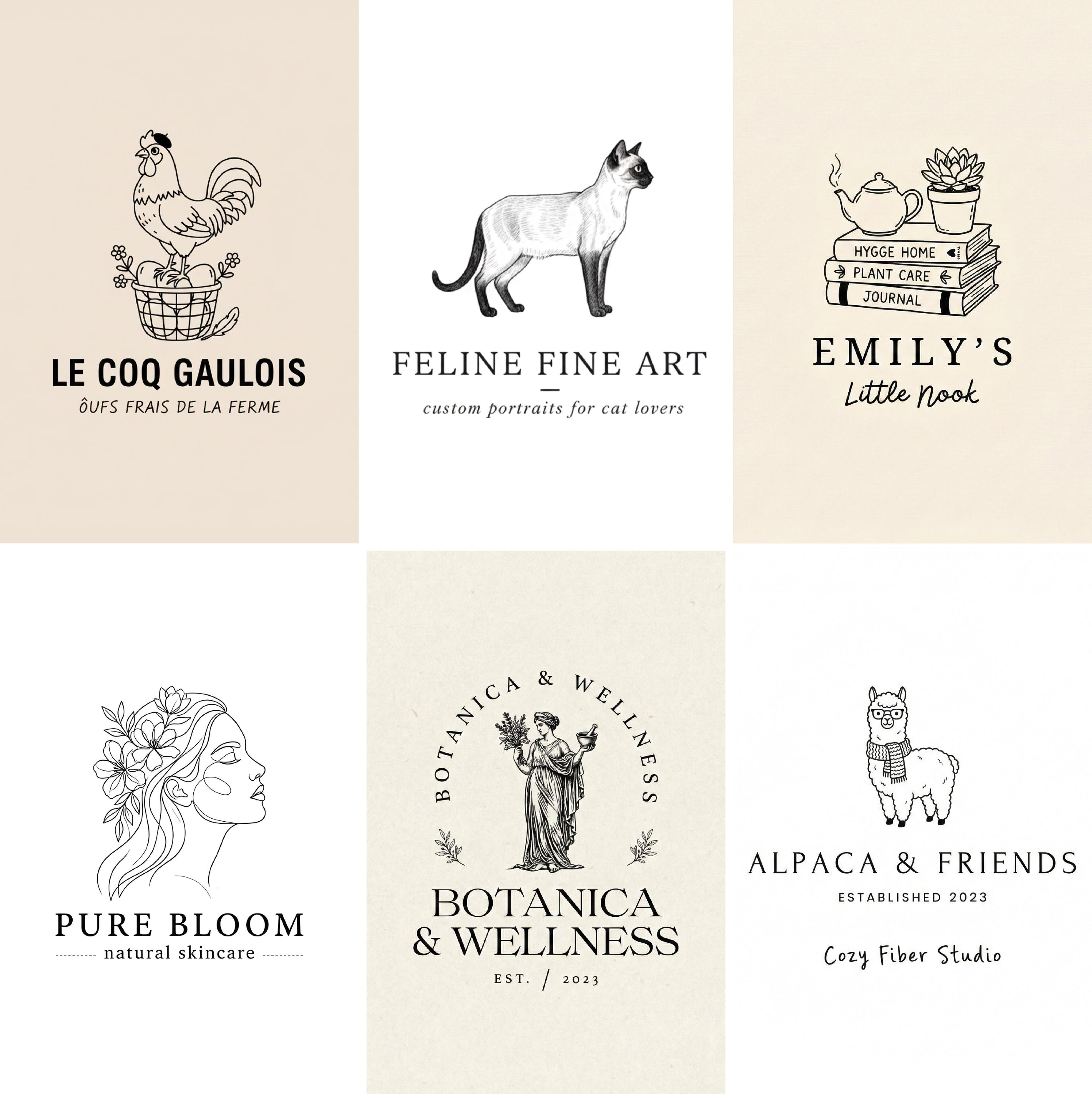 Custom Hand Drawn Logo, Custom Logo Design, Logo Design Custom for ...