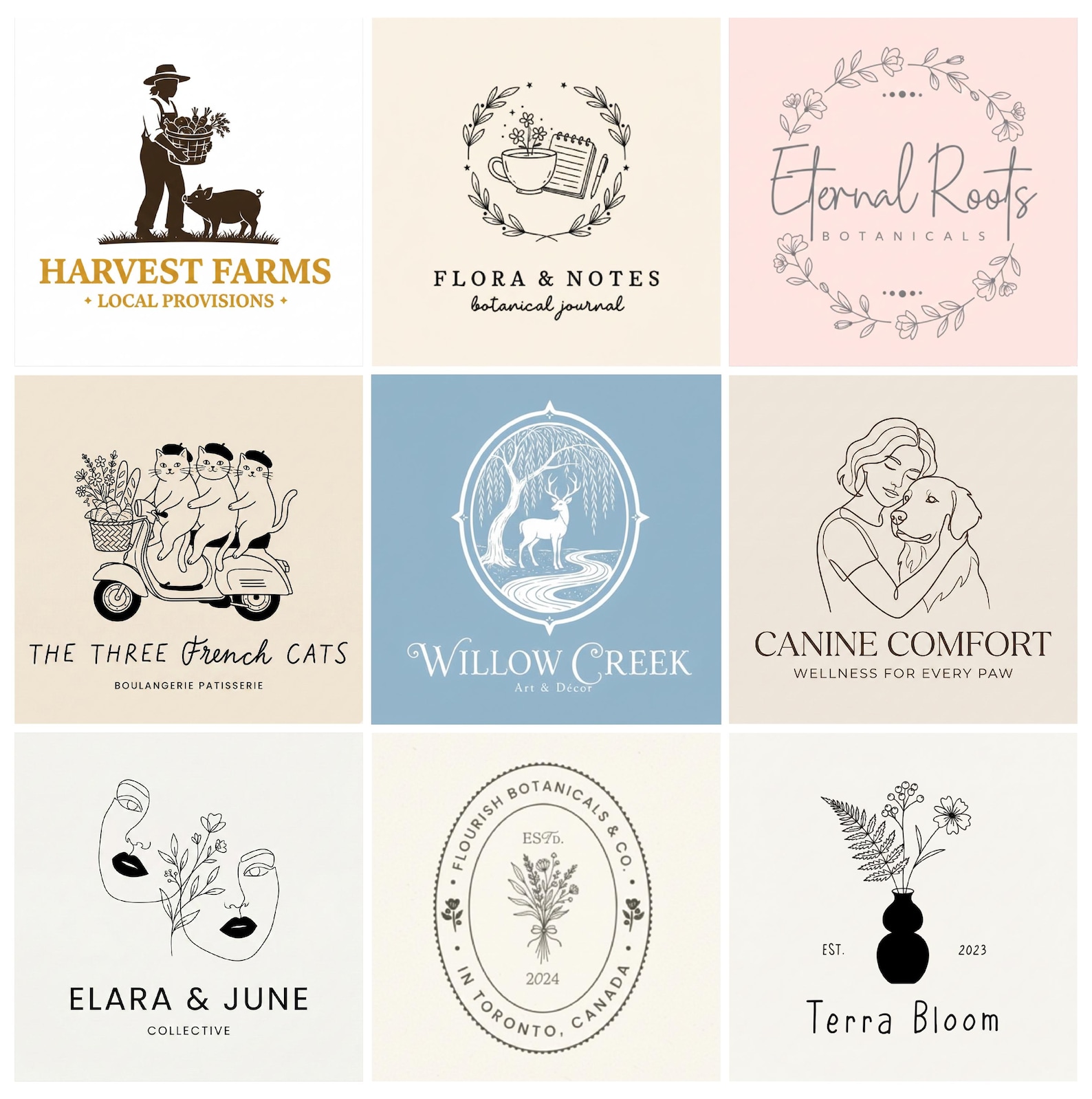 Custom Hand Drawn Logo, Custom Logo Design, Logo Design Custom for ...