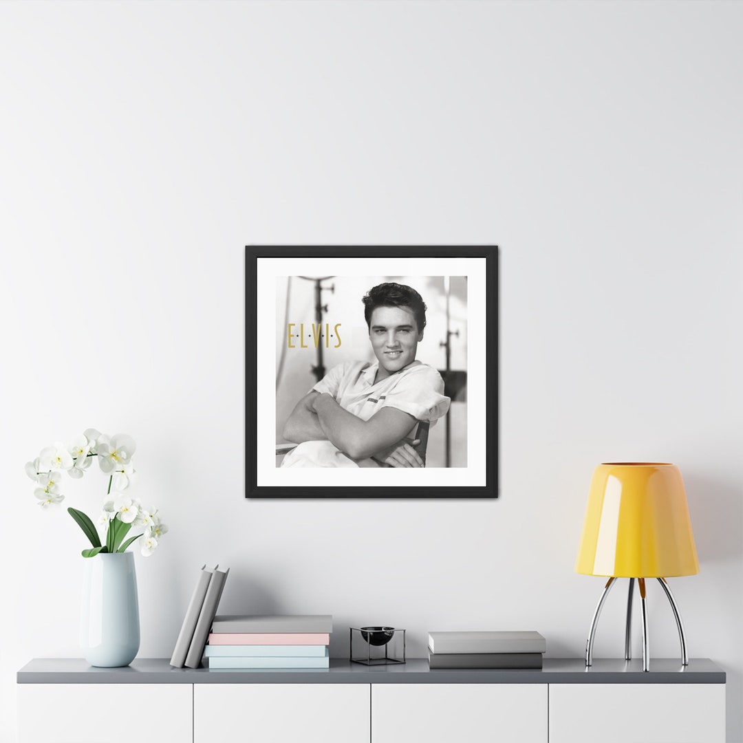 Elvis Presley Framed Posters Vintage Wall Art for Home Decor & Music ...