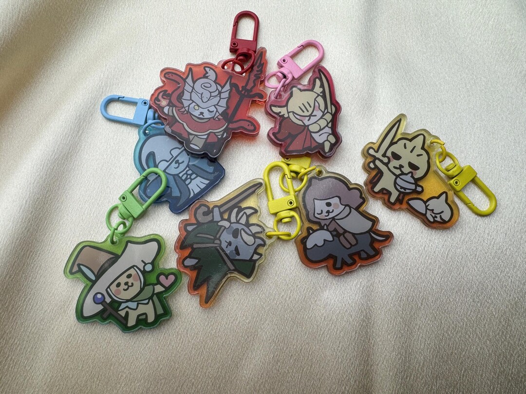 Elden Ring Character Cute Keychain, Varré, Rogier, Sellen, Ranni ...