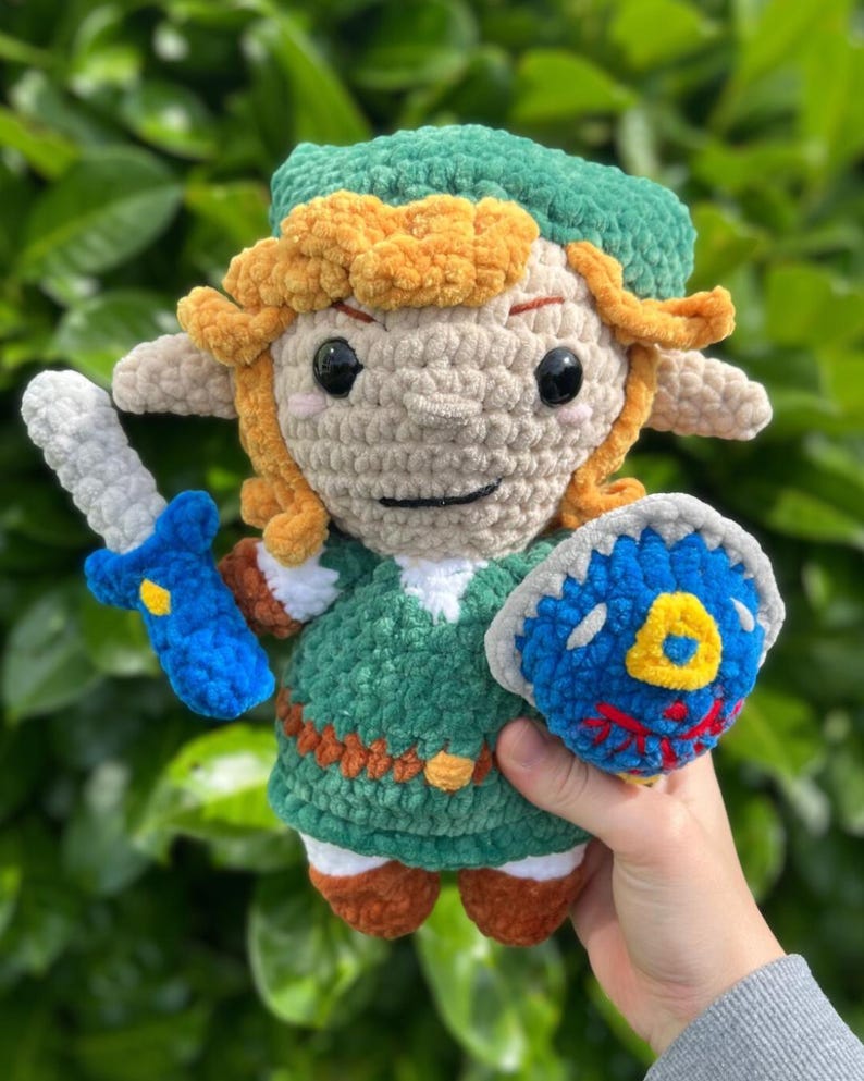 Link Amigurumi Crochet Pattern PDF – Legend of Zelda Plush Toy – Video ...