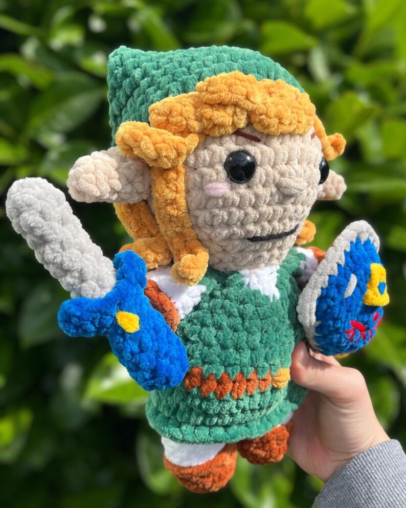 Link Amigurumi Crochet Pattern PDF – Legend of Zelda Plush Toy – Video ...