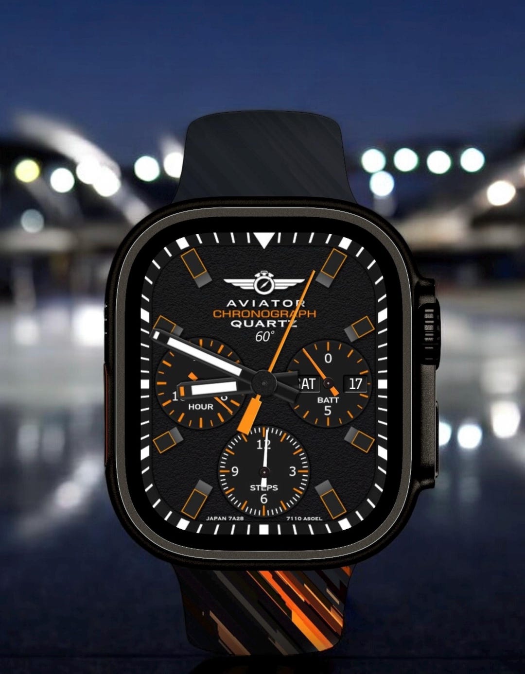 Aviator 1974 Apple Watch Face: Vintage Retro Design (clockology App) - Etsy
