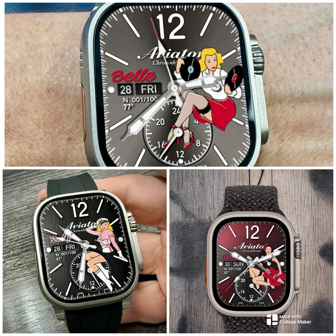 3 Apple Watch Faces Clockology Premium Apple Watch Faces for Smartwatch ...