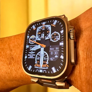 Clockology Apple Watch Face: Aviator Design (digital Download) - Etsy
