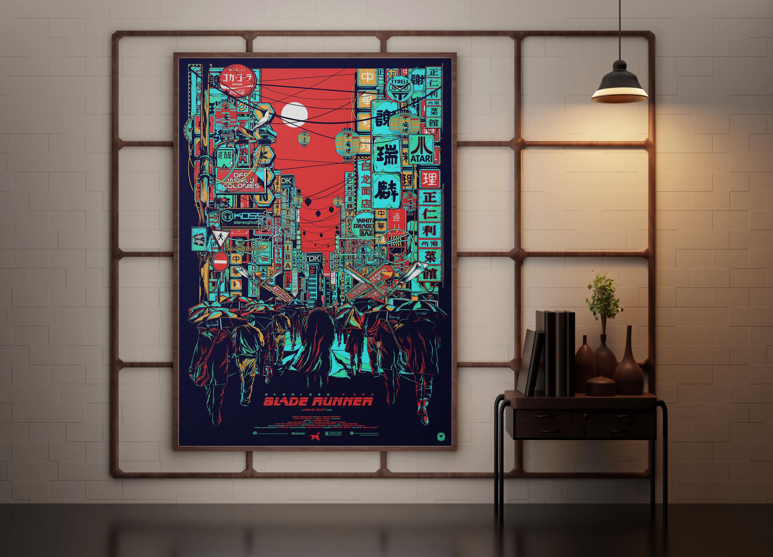 Blade Runner Poster, Harrison Ford Wall Painting, Roll Canvas Painting ...