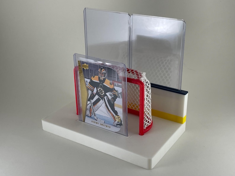 Hockey Goalie Trading Card Display Stand, Made to Look Like the Boards ...