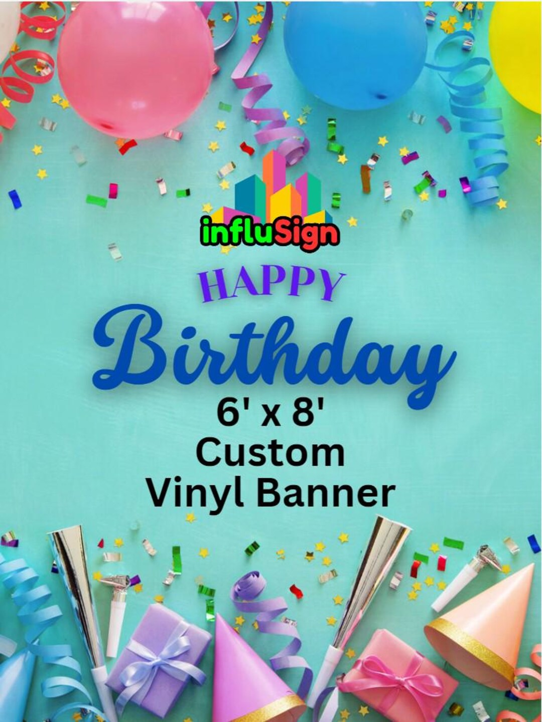 6'x8' Vertical Backdrop Step & Repeat Custom Vinyl Banner for Holiday ...