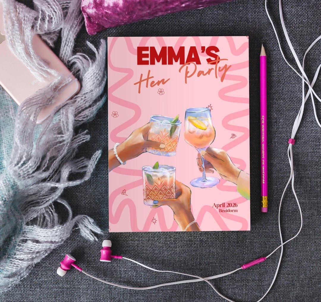 Hen Party Itinerary | Custom Hen Weekend Planner | Personalised ...