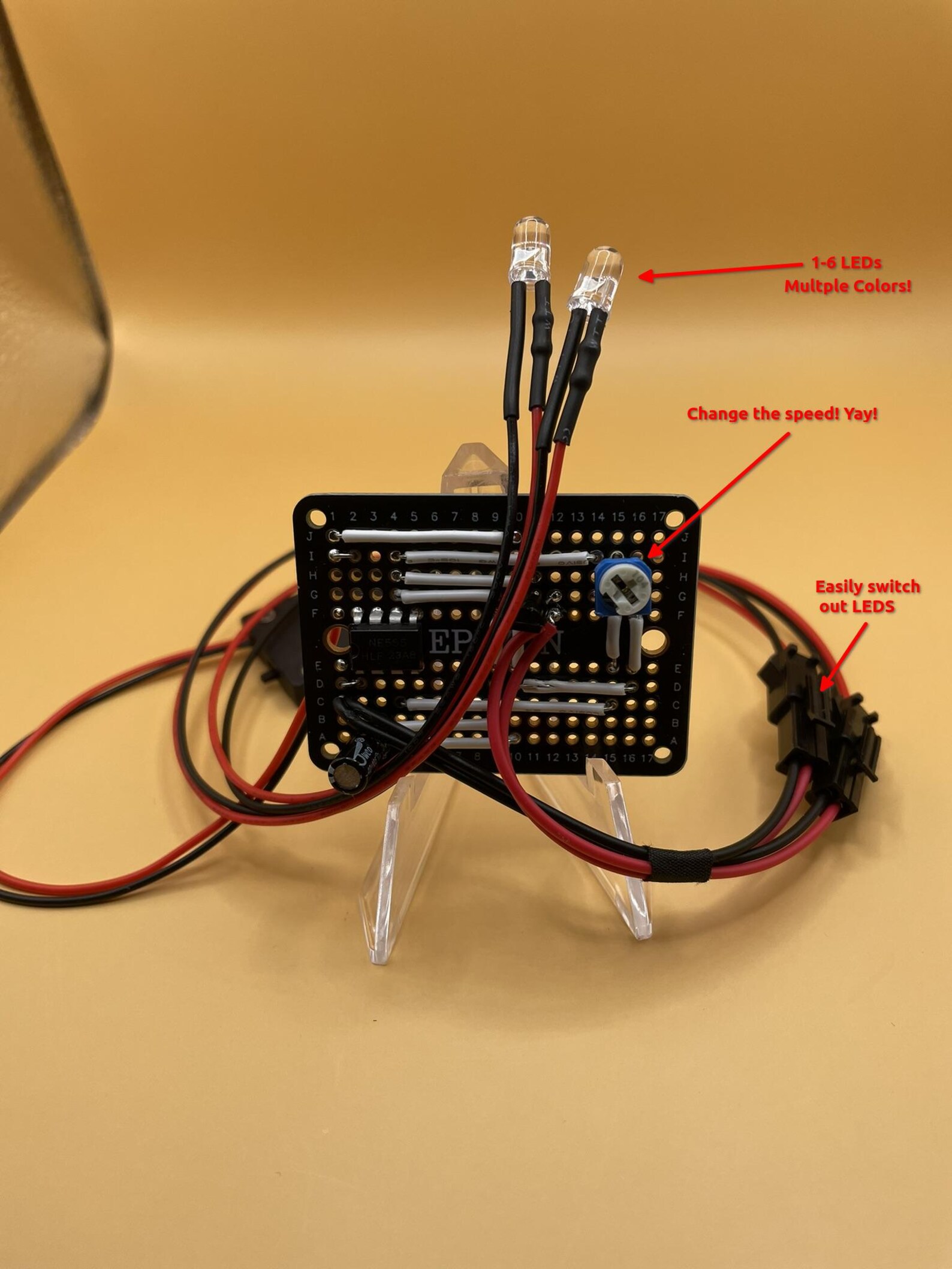 LED *PULSATING* - Variable Speed - Light Kit for Costumes, Cosplay Eyes ...