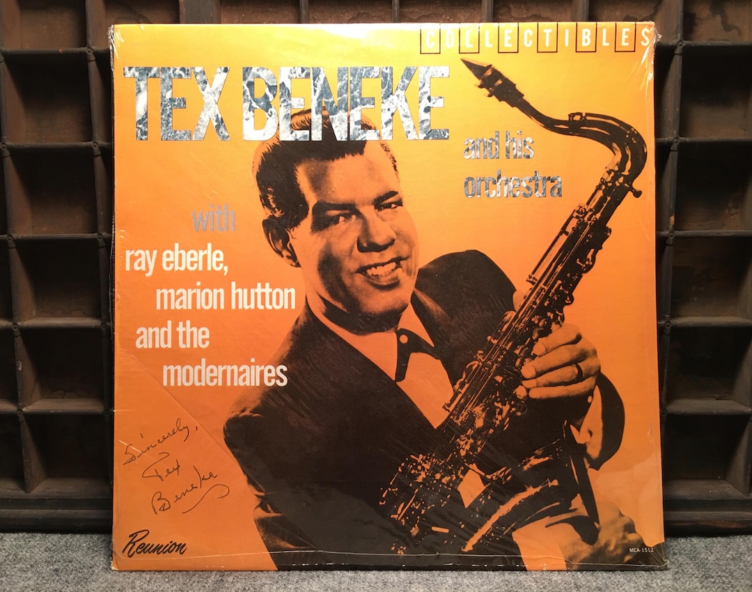 Tex Beneke Signed and Sealed LP MCA-1512 Reissue 1982 - Etsy