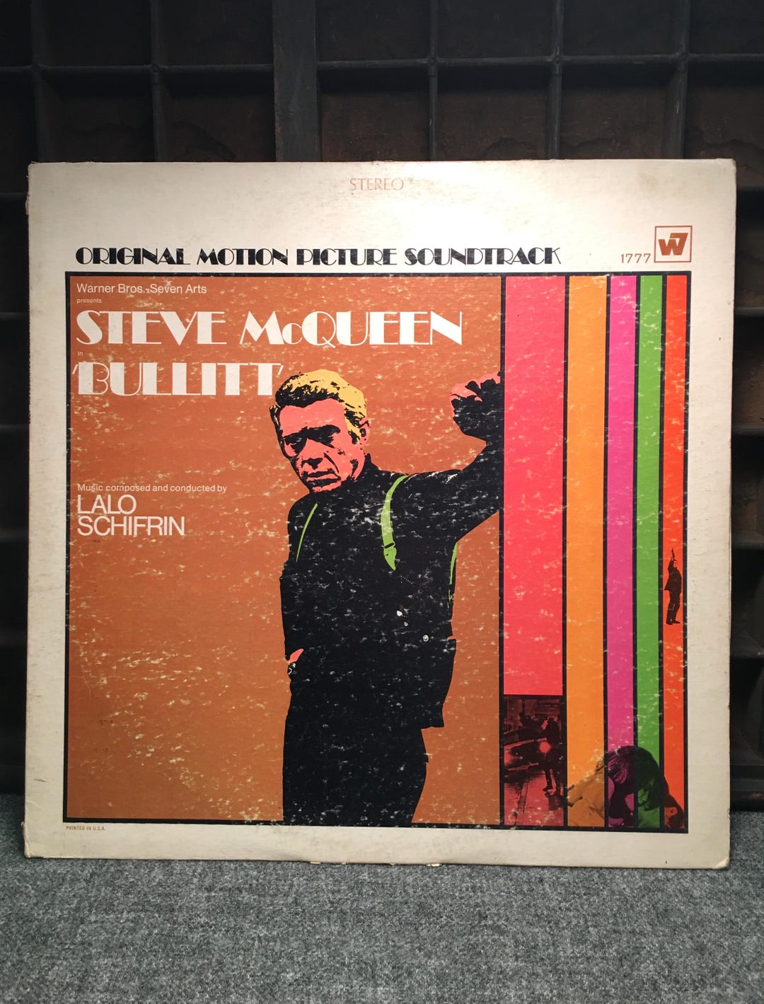 Bullitt Steve Mcqueen LP Soundtrack Lalo Schifrin Seven Arts Records ...