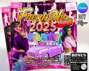 Freaknik Party Flyer, 90s Cookout Flyer, Nightclub Flyer, Pool Mansion ...