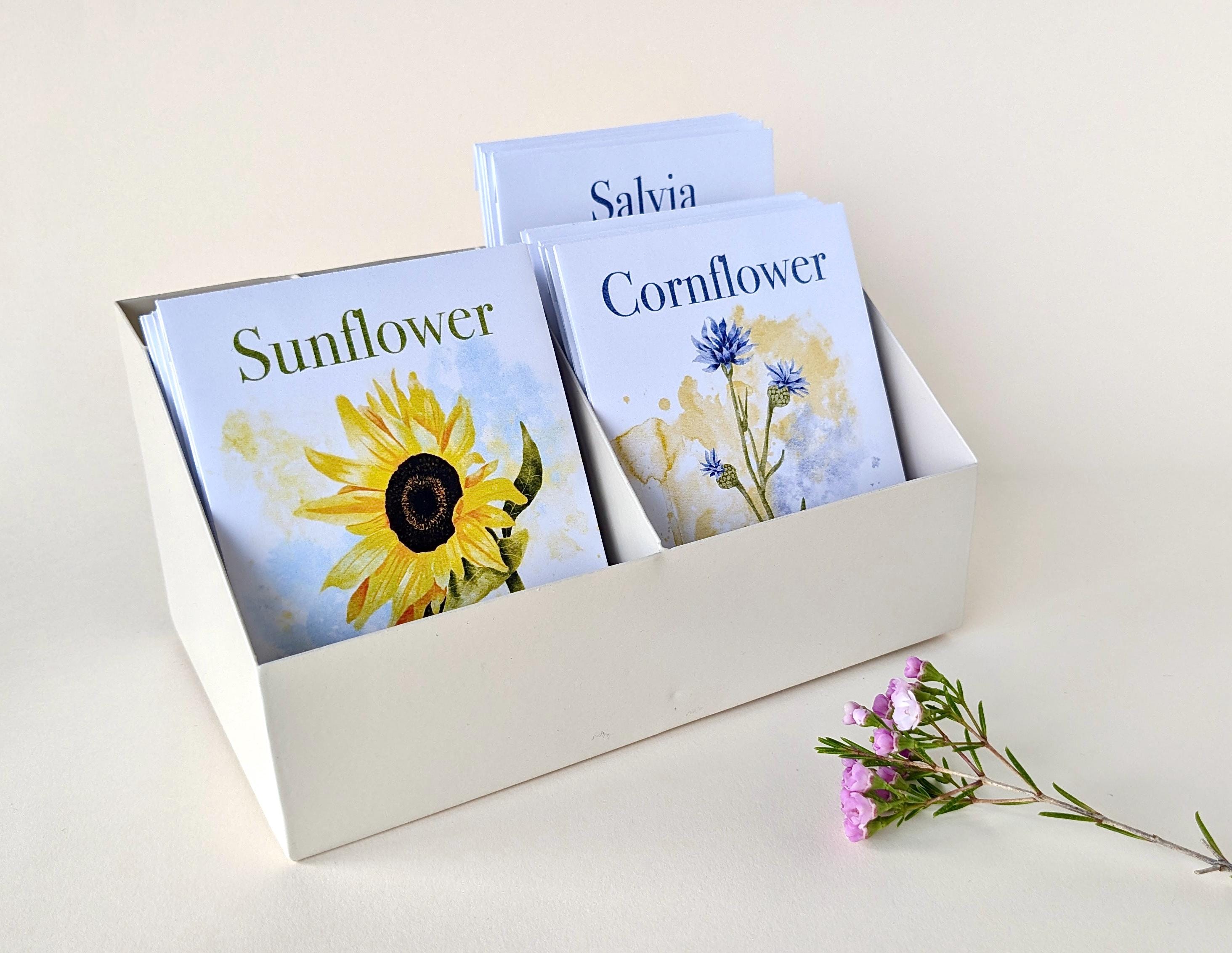 Printable Cornflower Seed Packet Template Watercolour Digital Instant ...