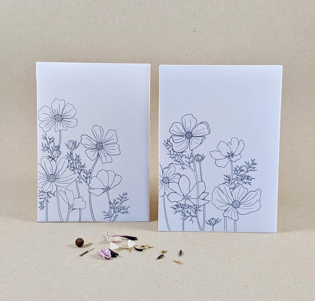 2 Black & White Cosmos Pattern Printable Template Pretty Minimalist ...