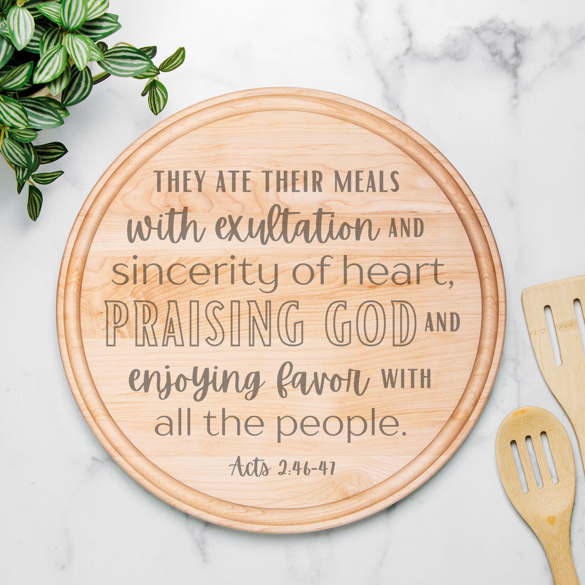 I Am the Bread of Life Christian Engraved Charcuterie Board Catholic ...