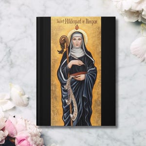 St Hildegard of Bingen - Catholic Sacred Art Journal Lined Notebook ...