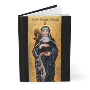 St Hildegard of Bingen - Catholic Sacred Art Journal Lined Notebook ...