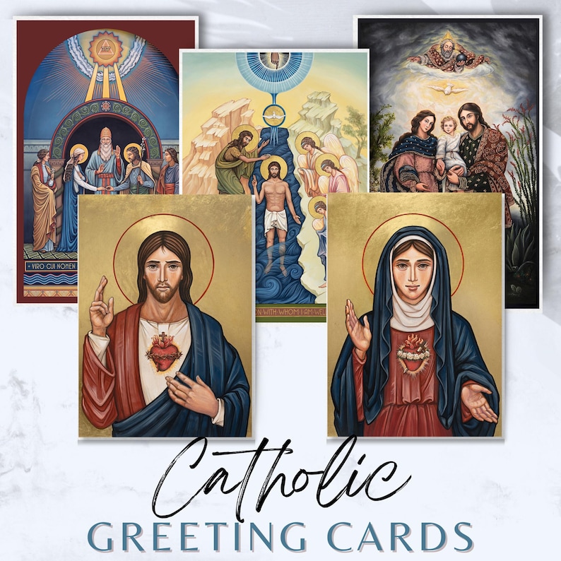 Traditional Catholic Art Greeting Cards - Christian Greeting Cards With ...