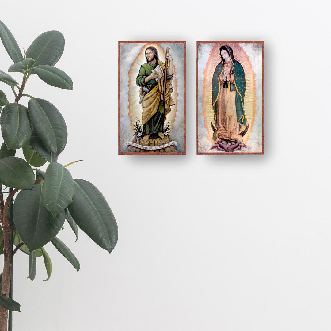 St Joseph the Worker Print on Wood Icon Board - Traditional Catholic ...