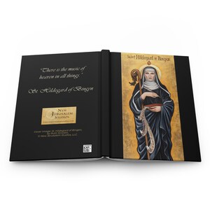 St Hildegard of Bingen - Catholic Sacred Art Journal Lined Notebook ...