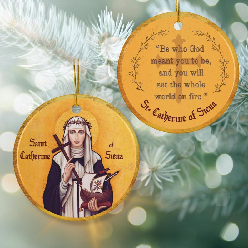 Four Women Doctors of the Church Ornaments - St Therese of Lisieux - St ...