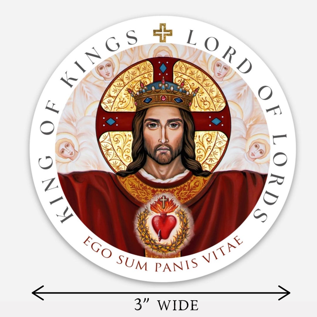 Catholic Stickers - Christ the King of Kings Lord of Lords - 3 ...