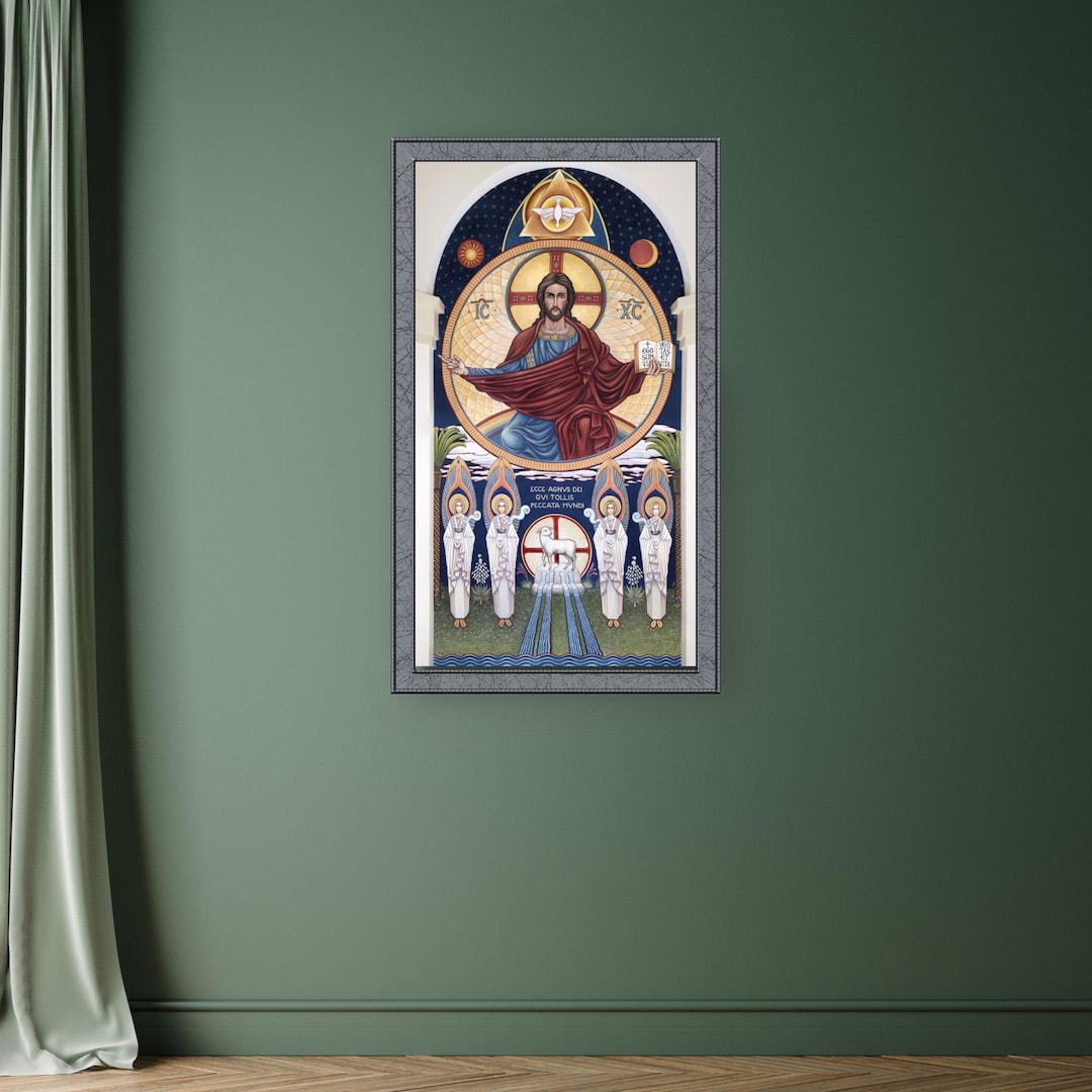 Christ Pantocrator Lamb of God Print on Archival Paper - Traditional ...