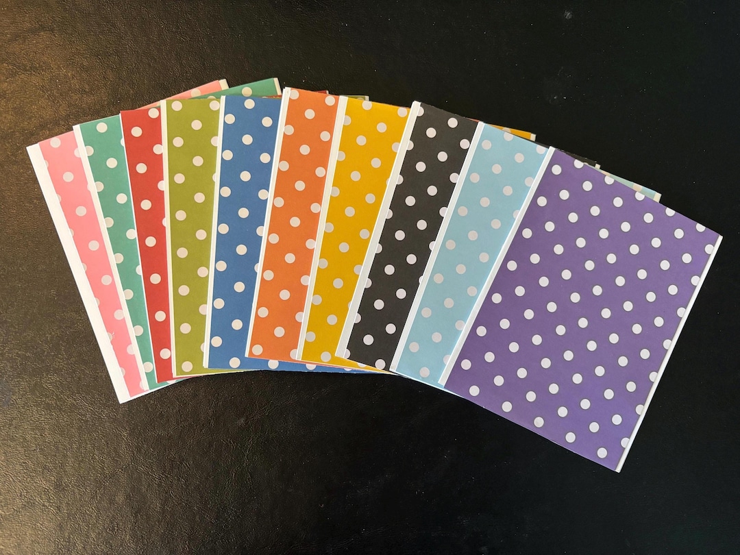 Polka Dot Note Cards - Etsy