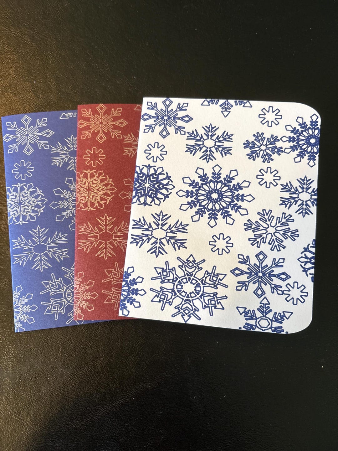 Snowflake Note Cards - Etsy