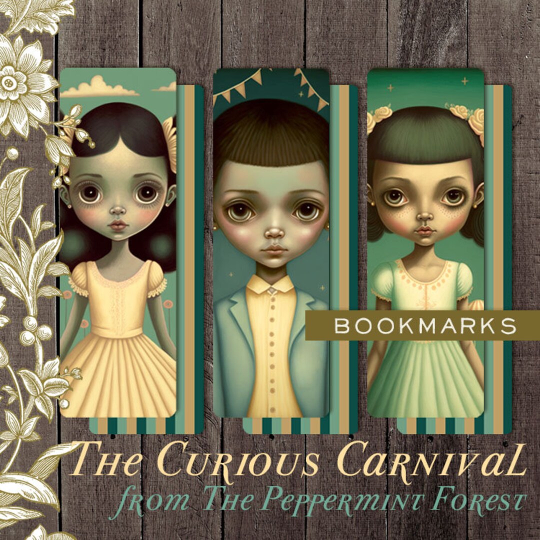 The Curious Carnival Double Sided Bookmark Set No. 1 From the ...