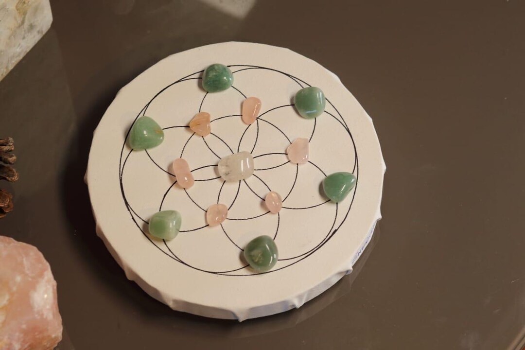 LOVE and LUCK Sacred Geometry With Crystals - Etsy