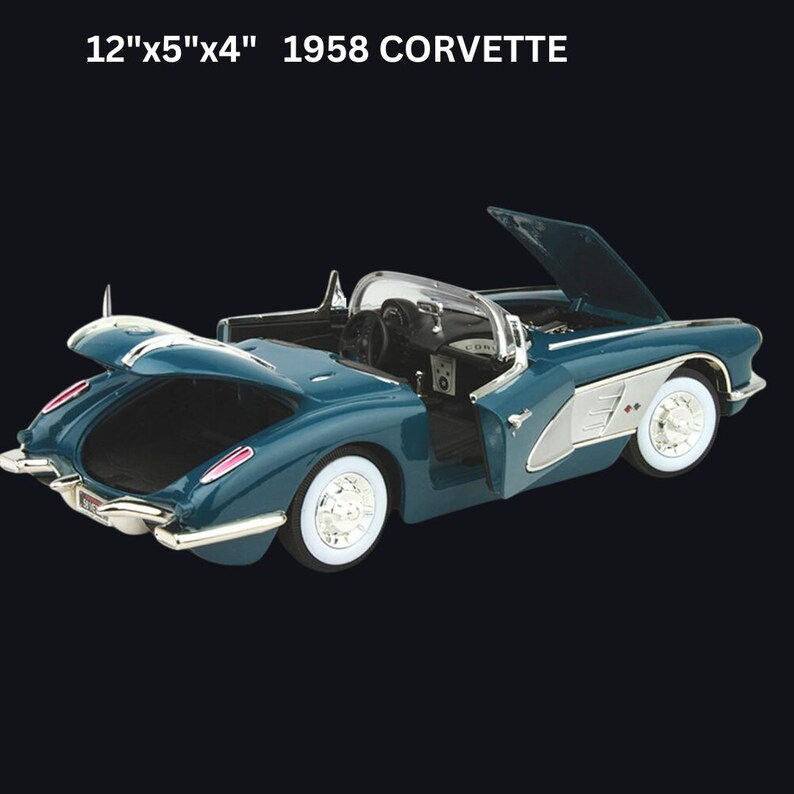 1958 Chevrolet Corvette 1:18 Scale American Classic Convertible - Etsy