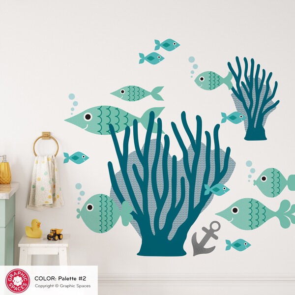 Tropical Fish Decals - Etsy