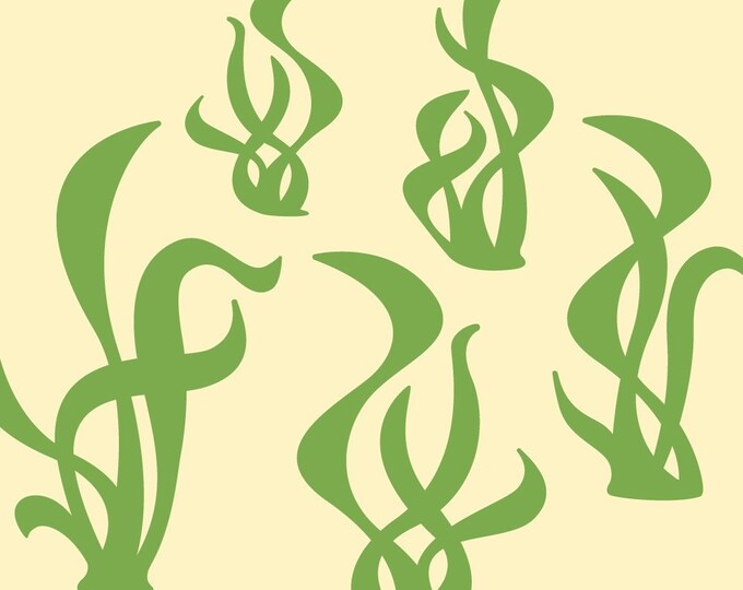 Seaweed Vinyl Wall Decal Stickers - Etsy