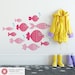 Ocean Big Fish Fabric Wall Decals, Tropical Fish Underwater Wall ...