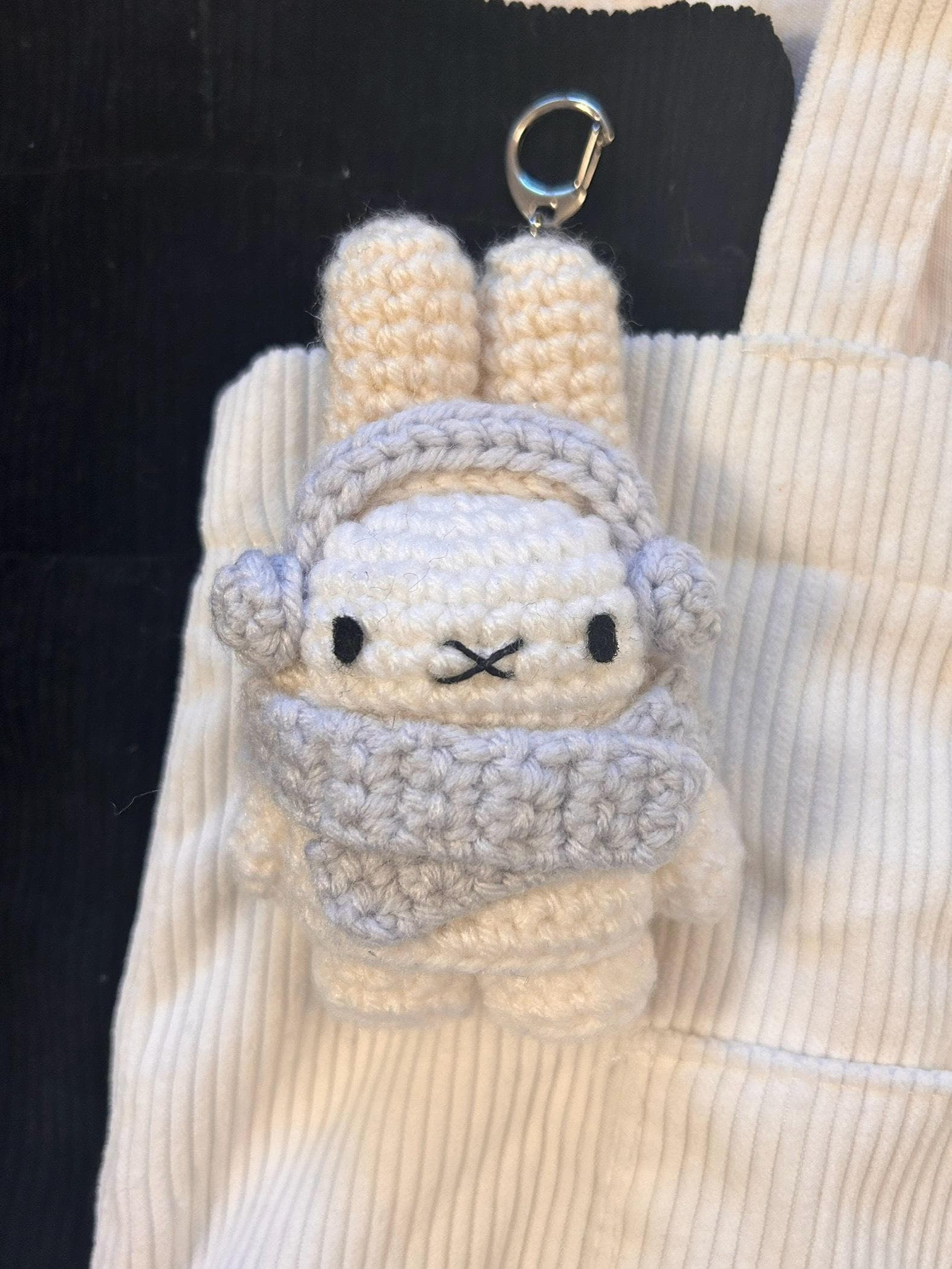 Crochet Winter Miffy Keychain - Etsy