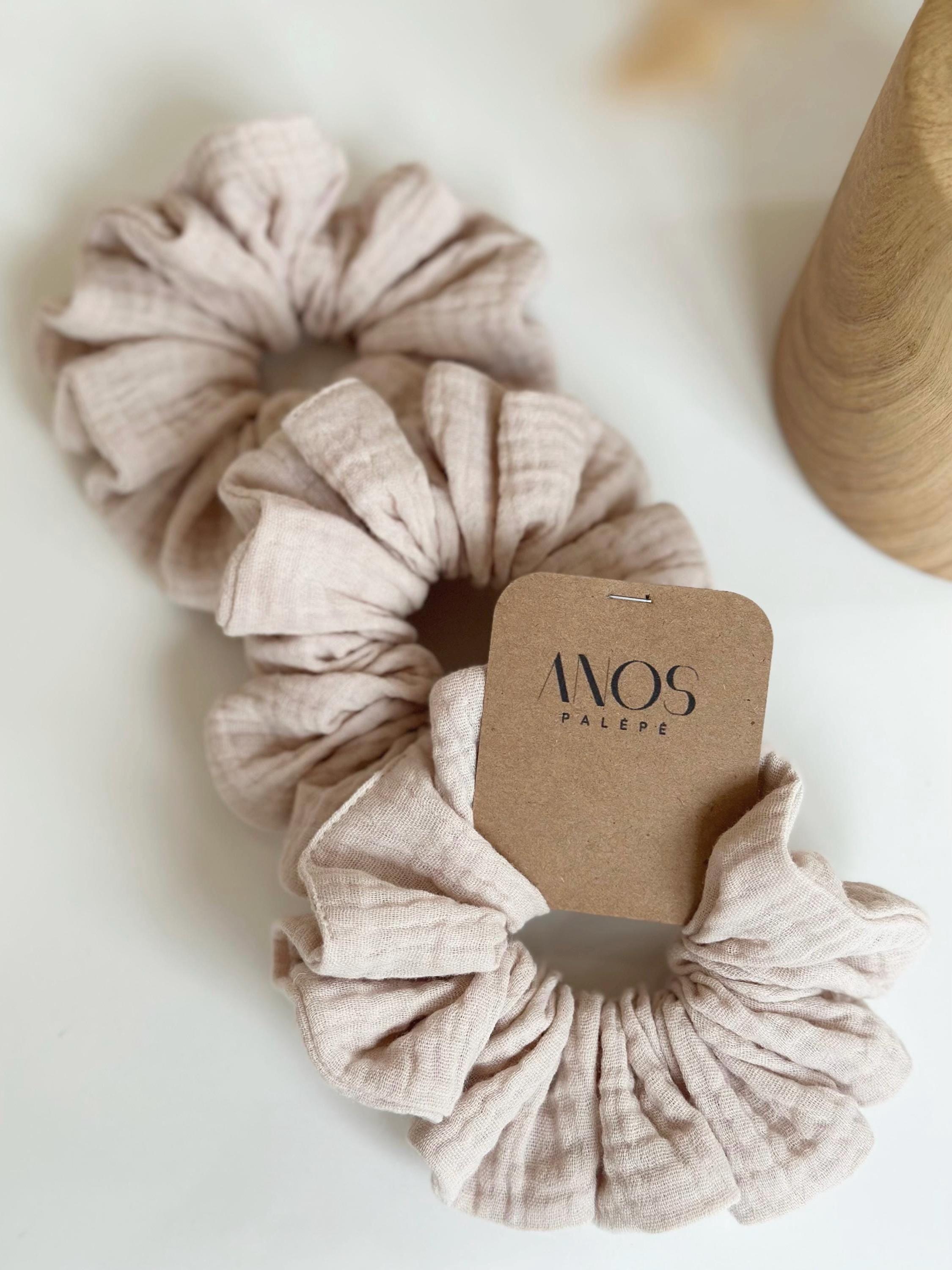 Hair Scrunchies, Sustainable Hair Care, Muslin Scrunchies, Sustainable ...