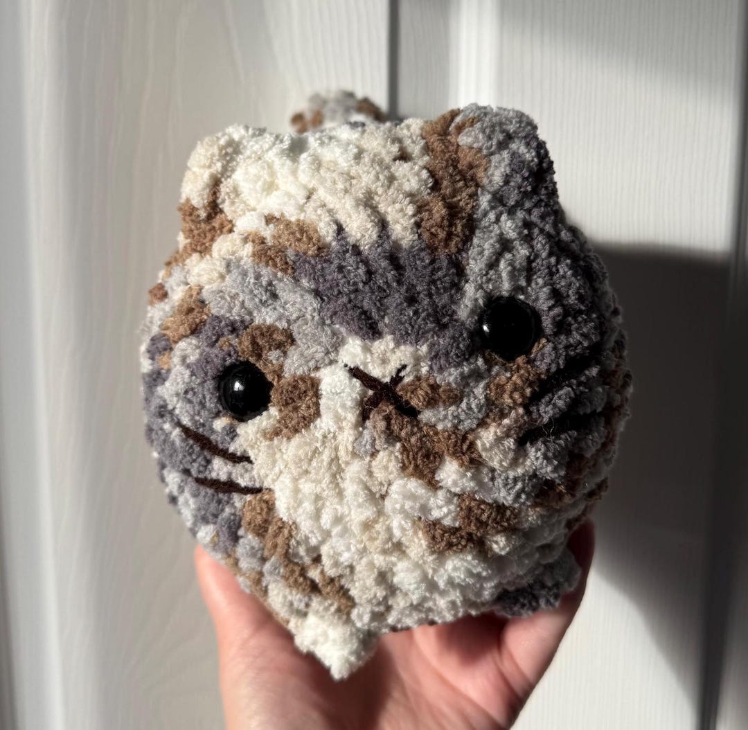 Multicolor Loaf Cat Plushie | Crochet Loaf Cat Amigurumi Plushie - Etsy