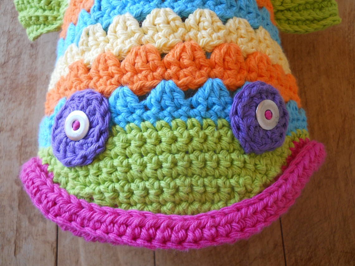 Crochet Fish Hat Pattern and Tutorial - Etsy