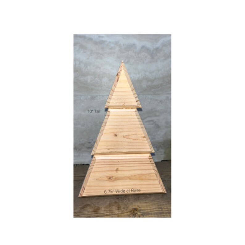 DIY Raw Wood Christmas Tree 6.5x10 Inches Unfinished Wood for Painting ...