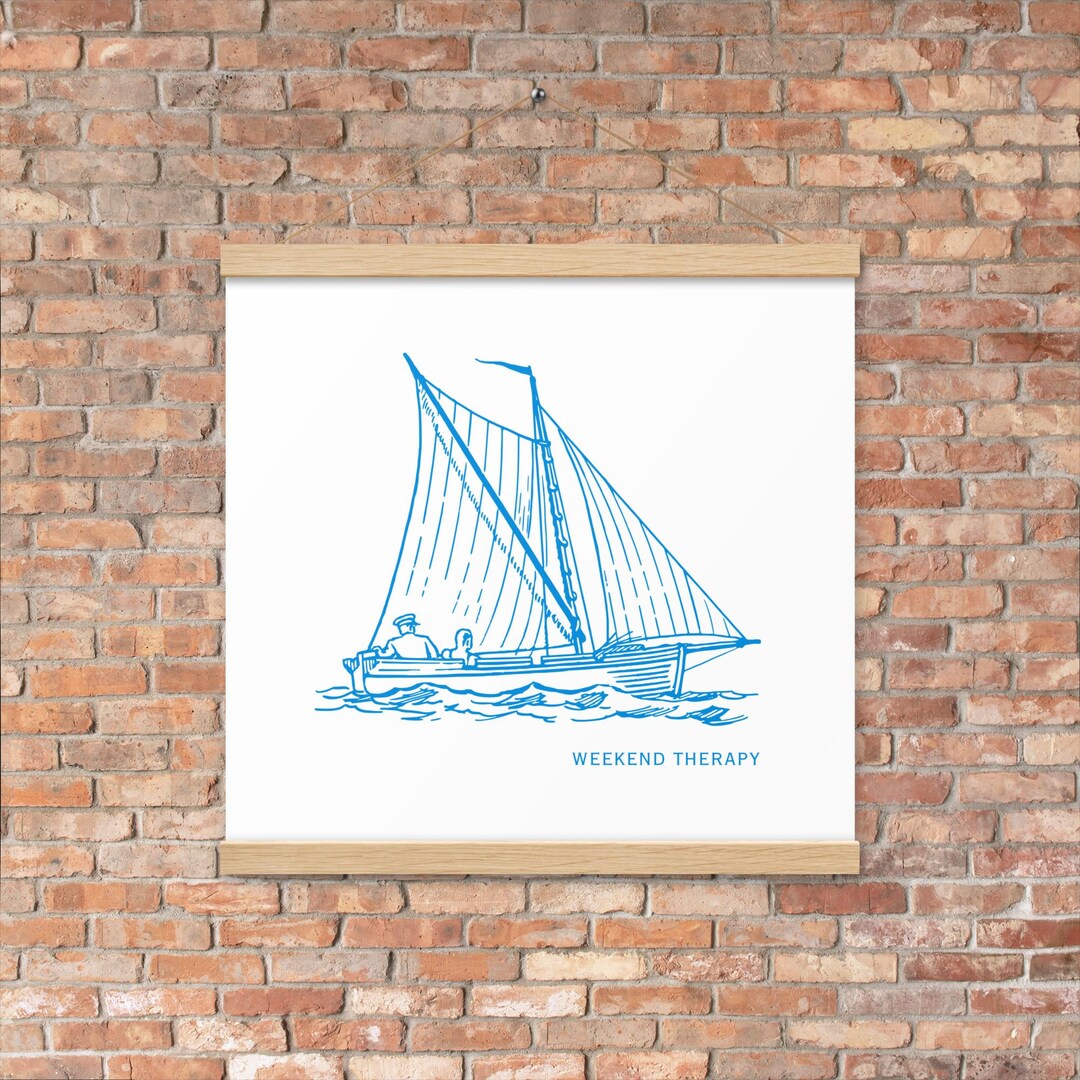 Weekend Therapy Poster With Hangers - Etsy