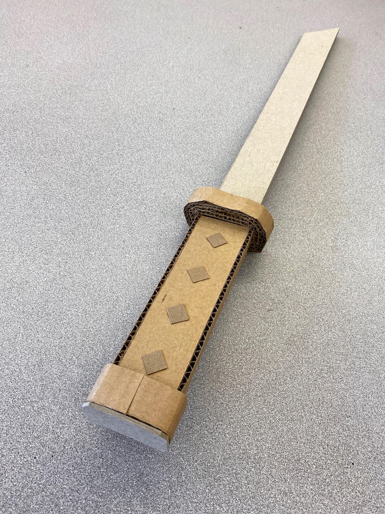 Cardboard, Sword, Katana, Ninja, Knife, Handmade, Cosplay, Costume, Toy ...