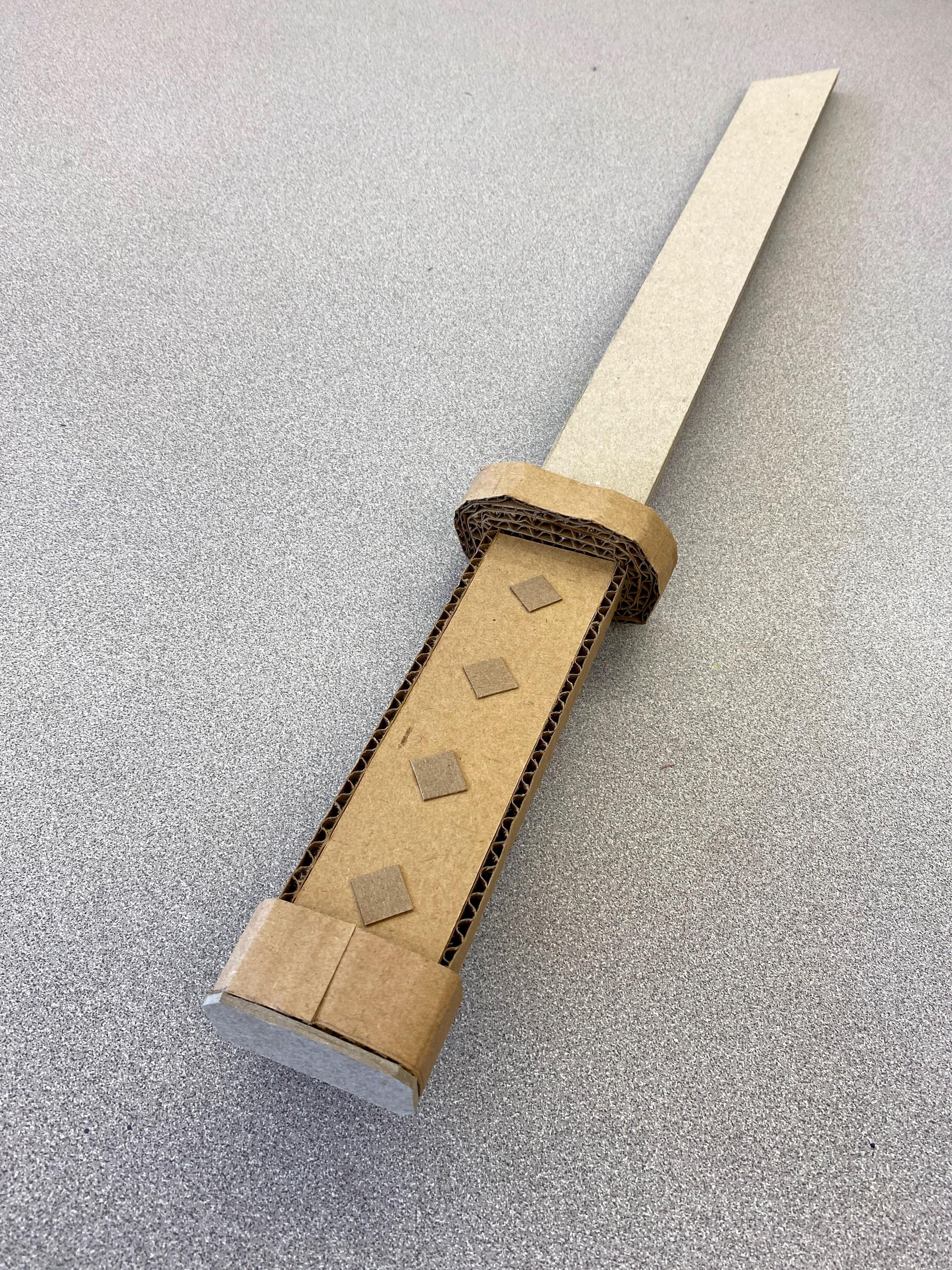 Cardboard, Sword, Katana, Ninja, Knife, Handmade, Cosplay, Costume, Toy ...